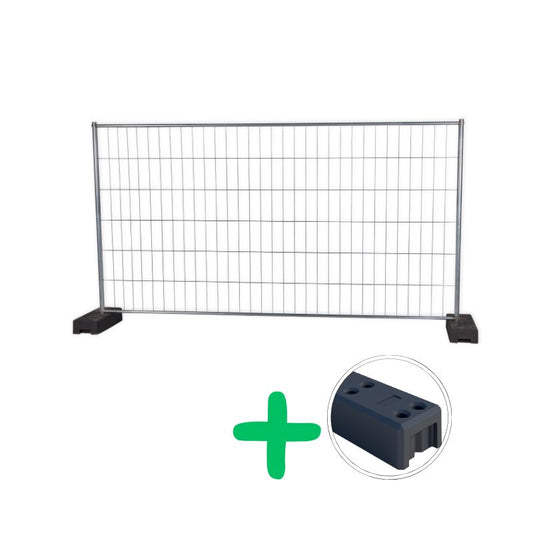 Baustellenzaun kaufen » Komplettsets, B-Ware & Zubehör – BilligerBauzaun.